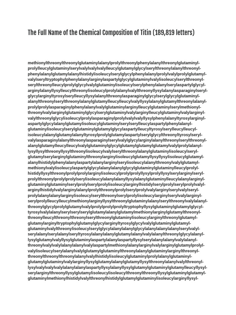 Full Name of Titin | PDF