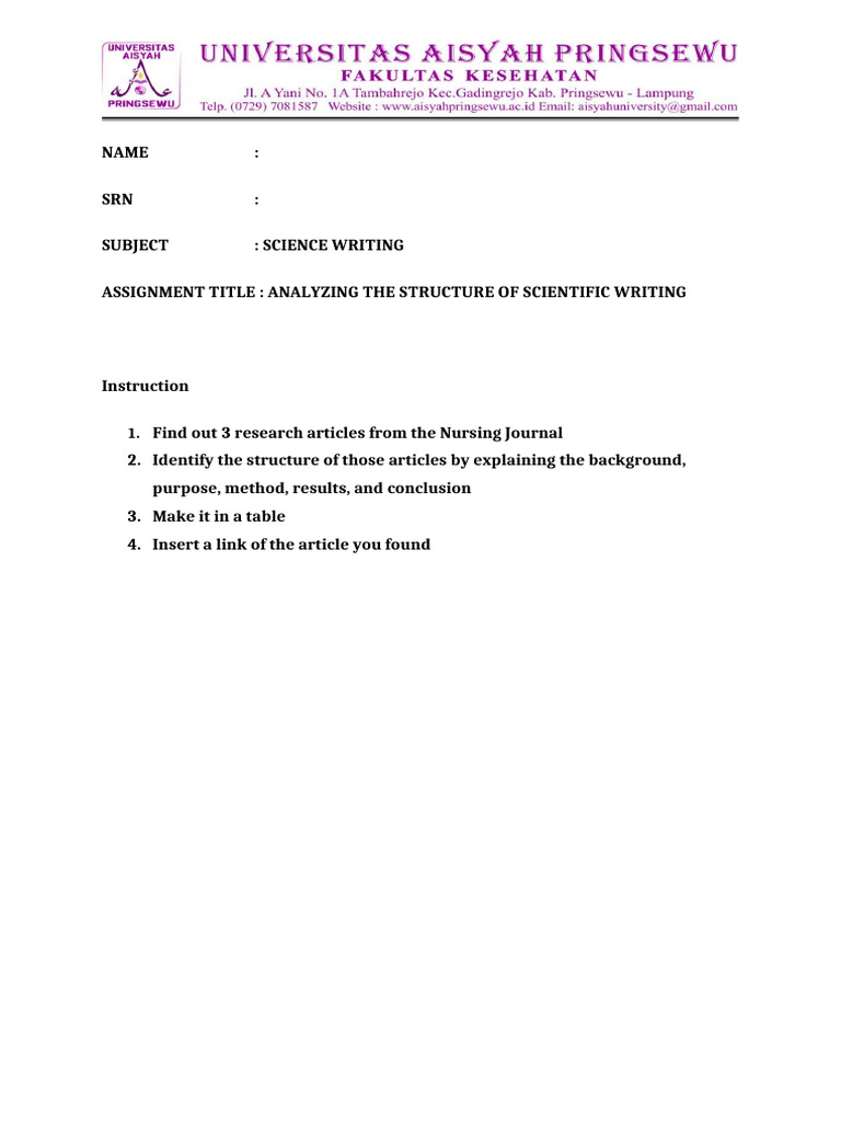 ASSIGNMENT 4 - SCIENCE WRITING | PDF | Malaria | Science