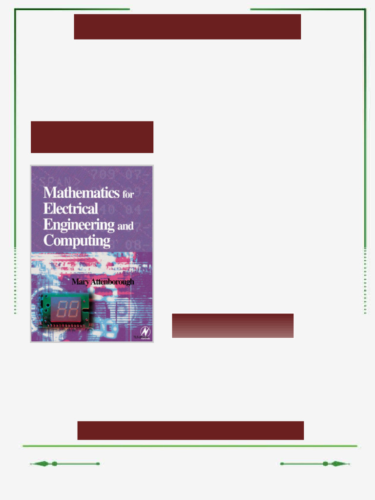 Mathematics for Electrical Engineering and Computing 1st Edition by ...