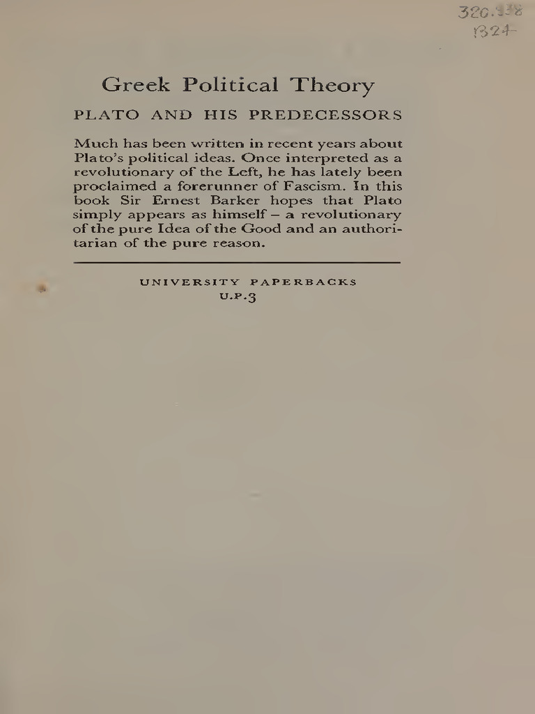 greek-political-thought-plato-and-his-predecessors | PDF | Ancient ...