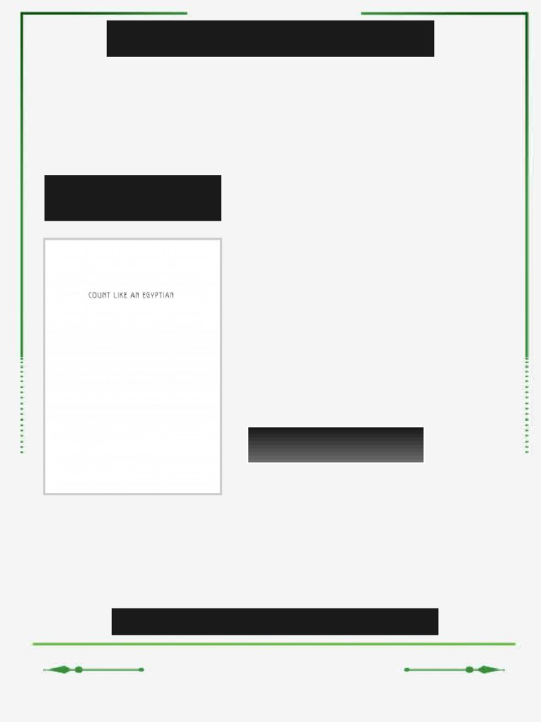 Count Like an Egyptian A Hands on Introduction to Ancient Mathematics ...