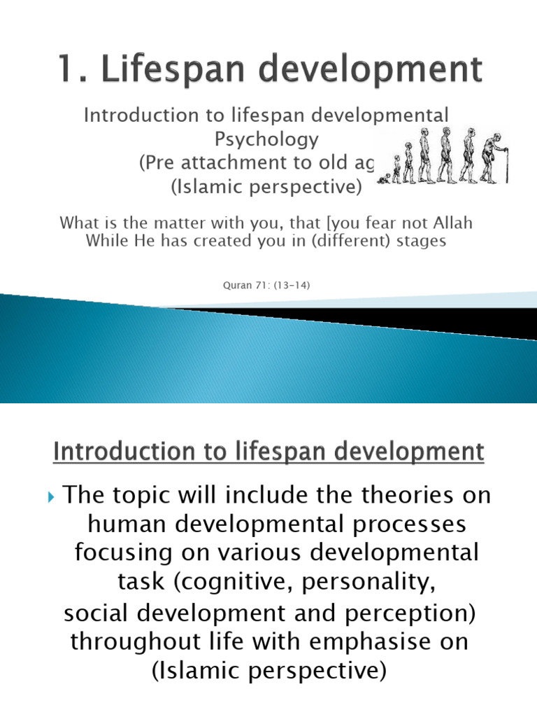 Module 1 Life Span Development Introduction (1) | PDF | Attachment ...