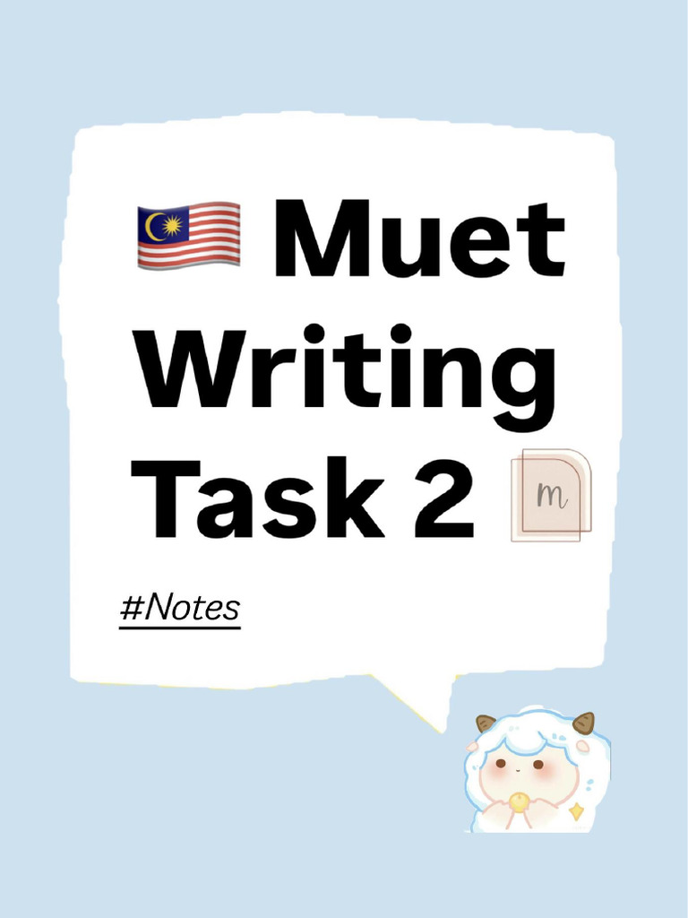 MUET Writing Notes | PDF | Anger | Educational Technology