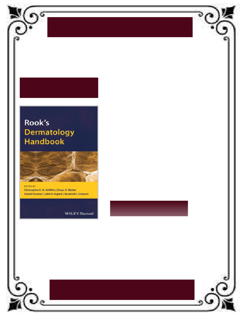 Rook s Dermatology Handbook Christopher E Griffiths Tanya O Bleiker ...