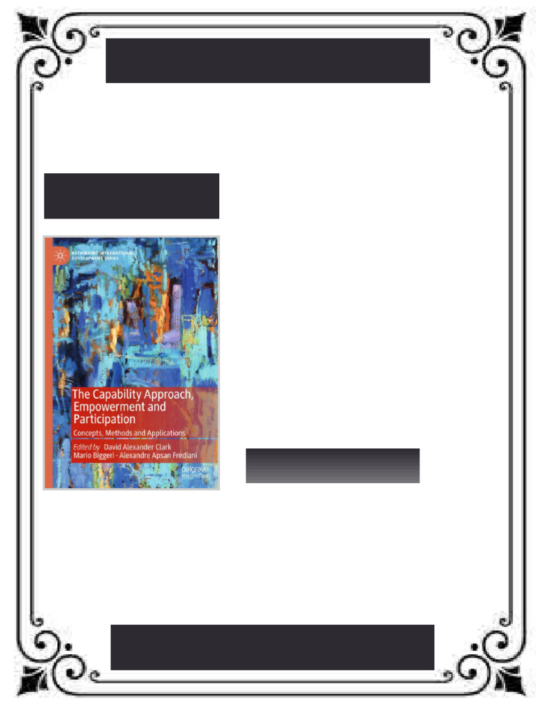 The Capability Approach, Empowerment and Participation: Concepts ...