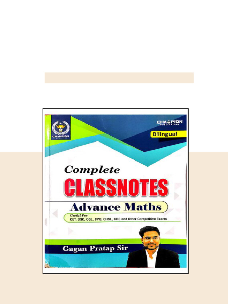 (Ebook) Gagan Pratap Advance Maths Complete Class Notes by Gagan Pratap ...