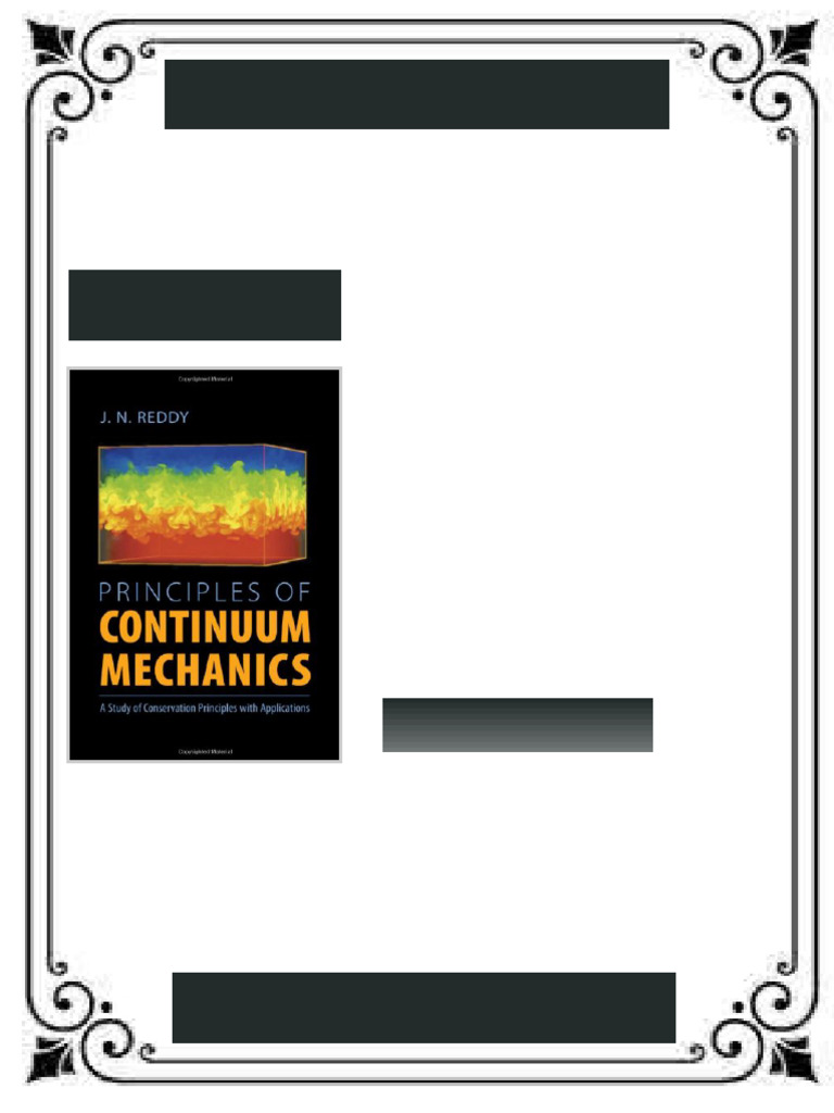 Principles of Continuum Mechanics A Study of Conservation Principles ...