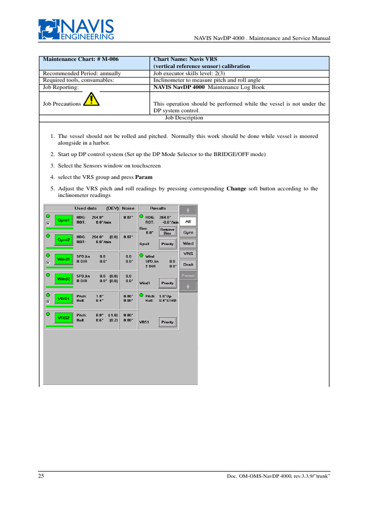 VRS Calibration Chart | PDF