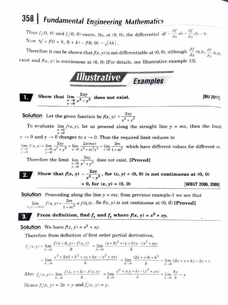 Engineering Mathematics: Limits & Differentiability | PDF | Function ...