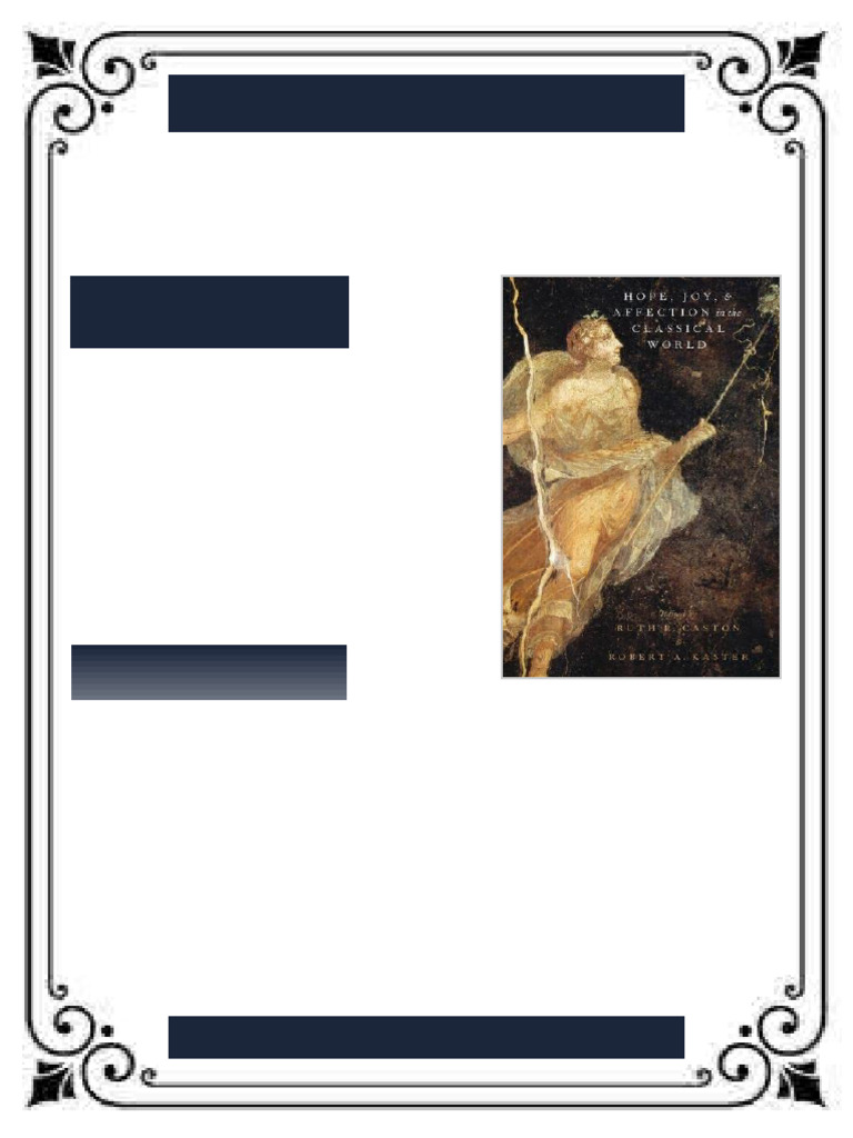Hope Joy and Affection in the Classical World 1st Edition Ruth Rothaus ...