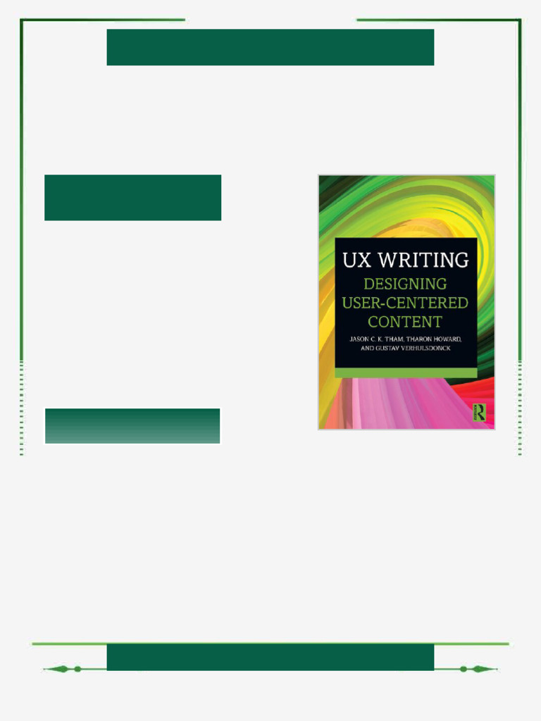 UX Writing: Designing User-Centered Content [Team-IRA] 1st Edition ...