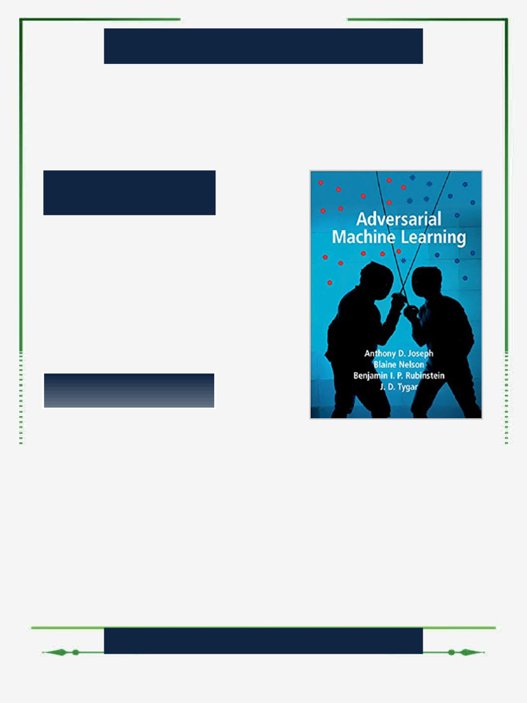 Adversarial Machine Learning 1st Edition Anthony D. Joseph eBook ...