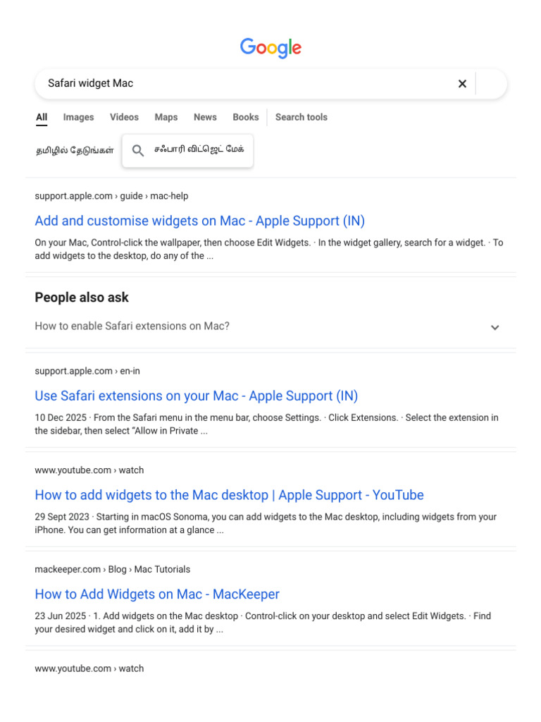Add Safari Widgets on Mac Desktop | PDF | Safari (Web Browser) | Mac Os