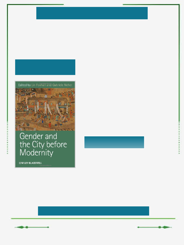 Gender and the City before Modernity 1st Edition Lin Foxhall ebook ...