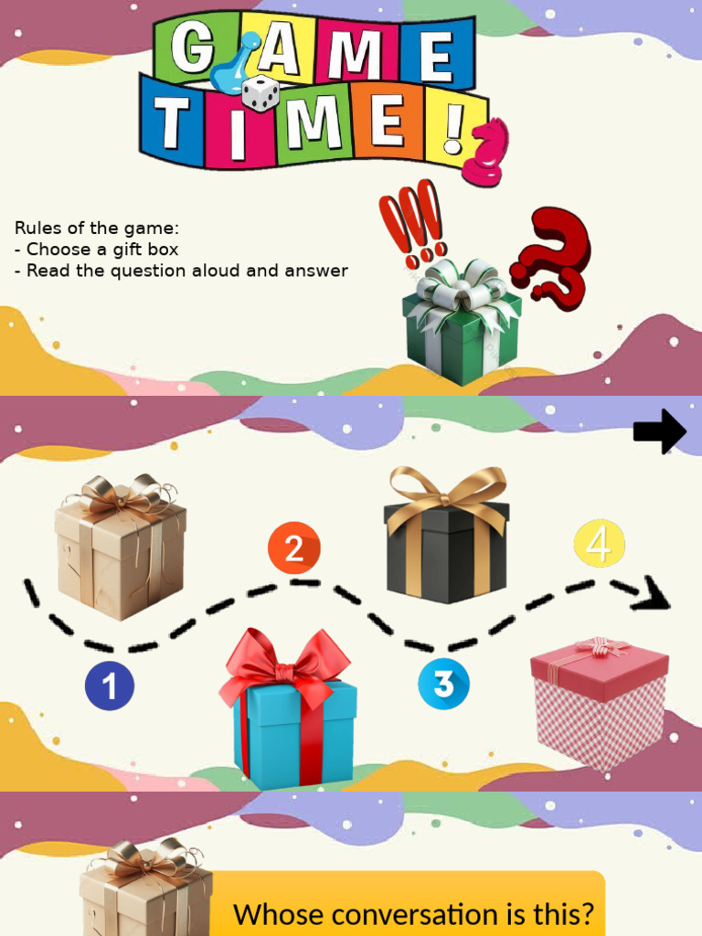 Conversation Game Rules and Questions | PDF