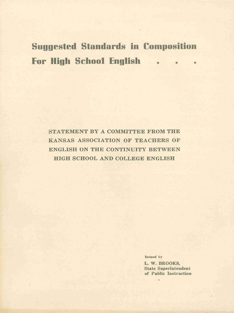 High School English Composition Standards | PDF | Camera | Sentence ...