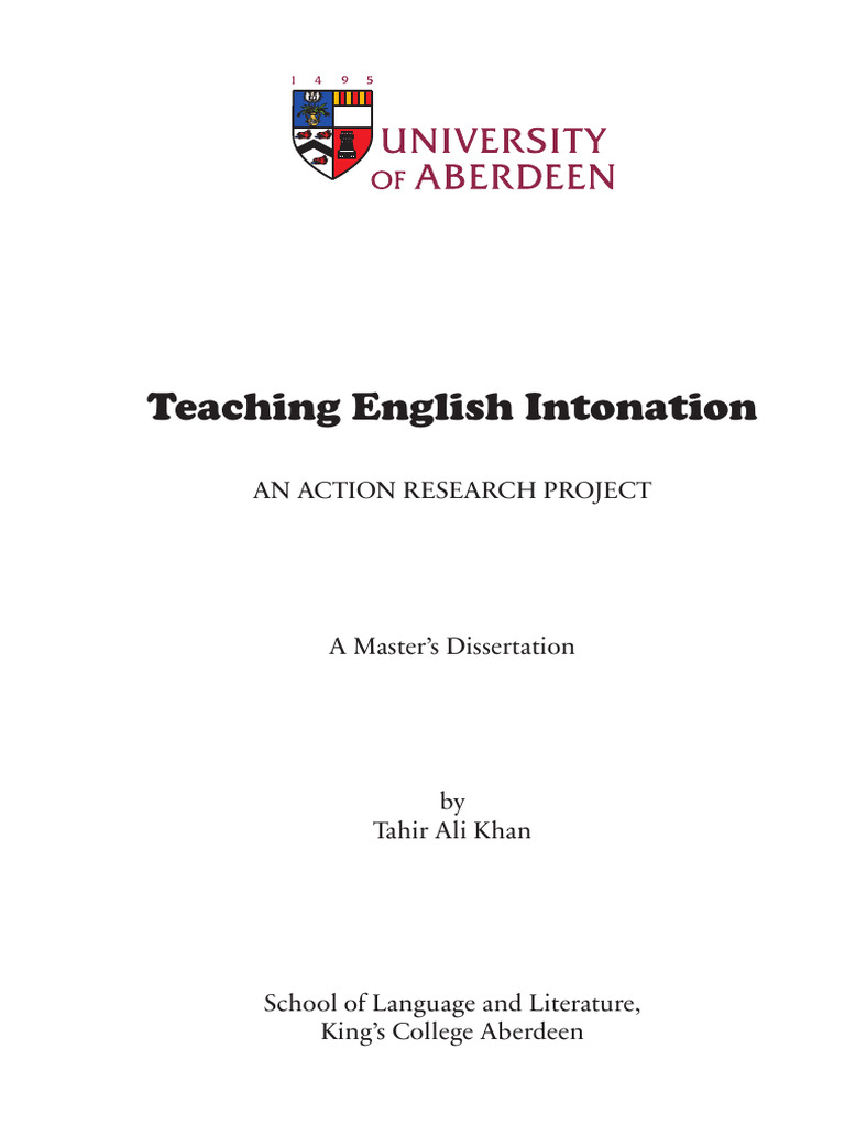 Teaching English.intonation | PDF | Action Research | Tone (Linguistics)