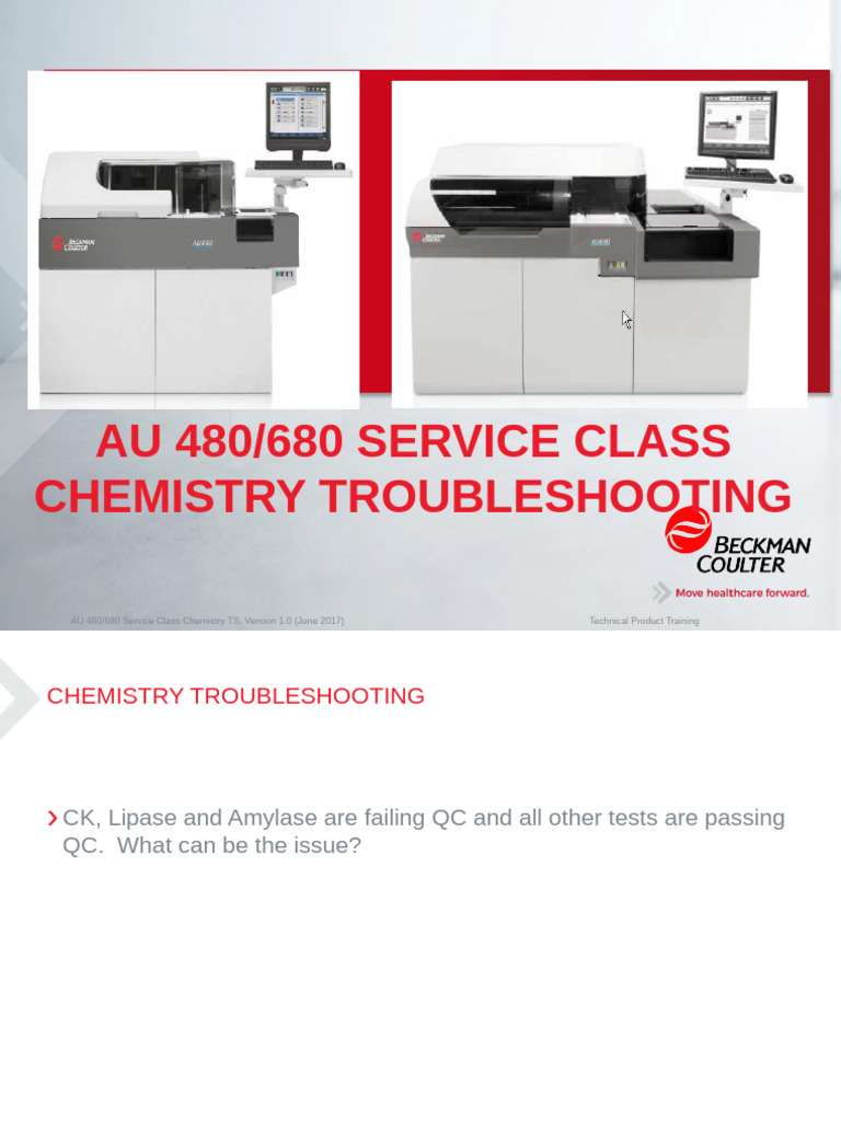 600a AU 480-680 Chemistry Troubleshooting | PDF