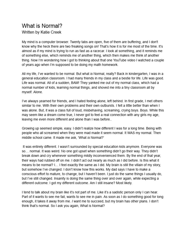 What is Normal? | PDF