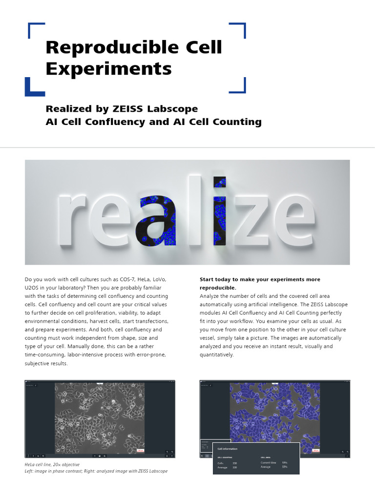 En Product Flyer Labscope Reproducible Cell Experiments | PDF ...