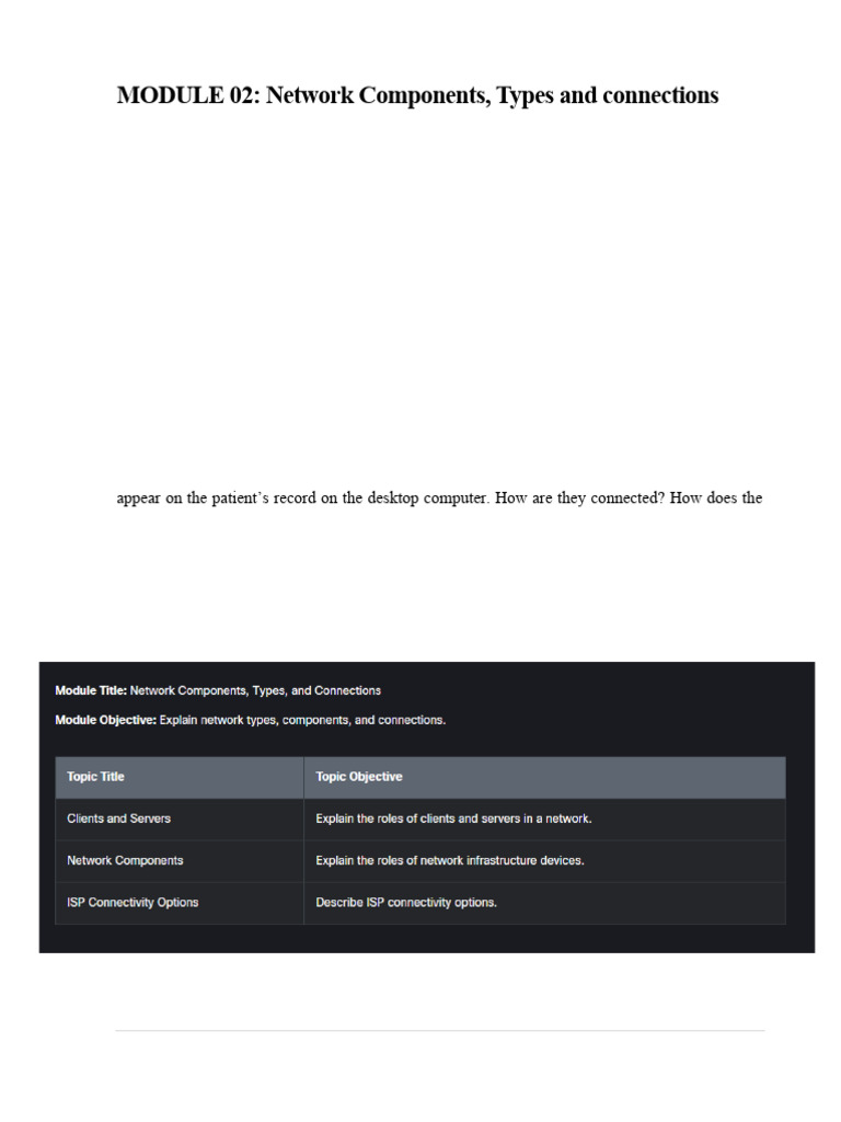 Understanding Network Components and Roles | PDF | Computer Network ...