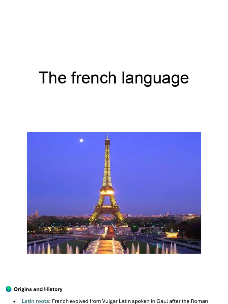 The French Language | PDF