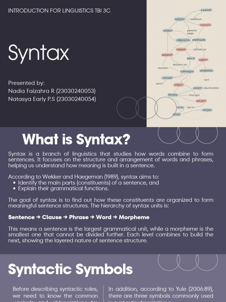 Syntax Group 4 | PDF | Phrase | Syntax