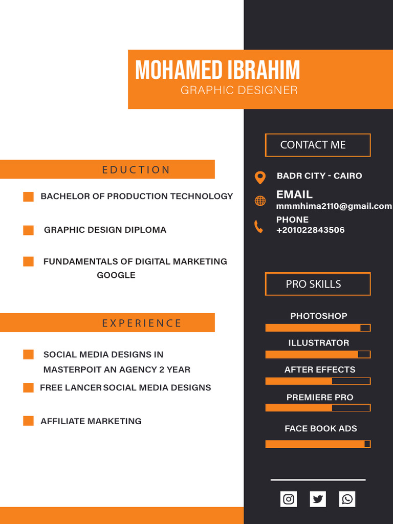 CV Mohamed Ibrahim | PDF