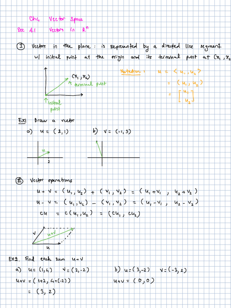 lin alg Ch4 | PDF | Functions And Mappings | Matrix Theory