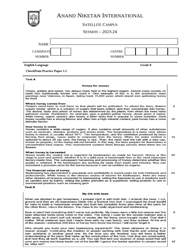 Checkpoint Paper 1 Practice Test | PDF