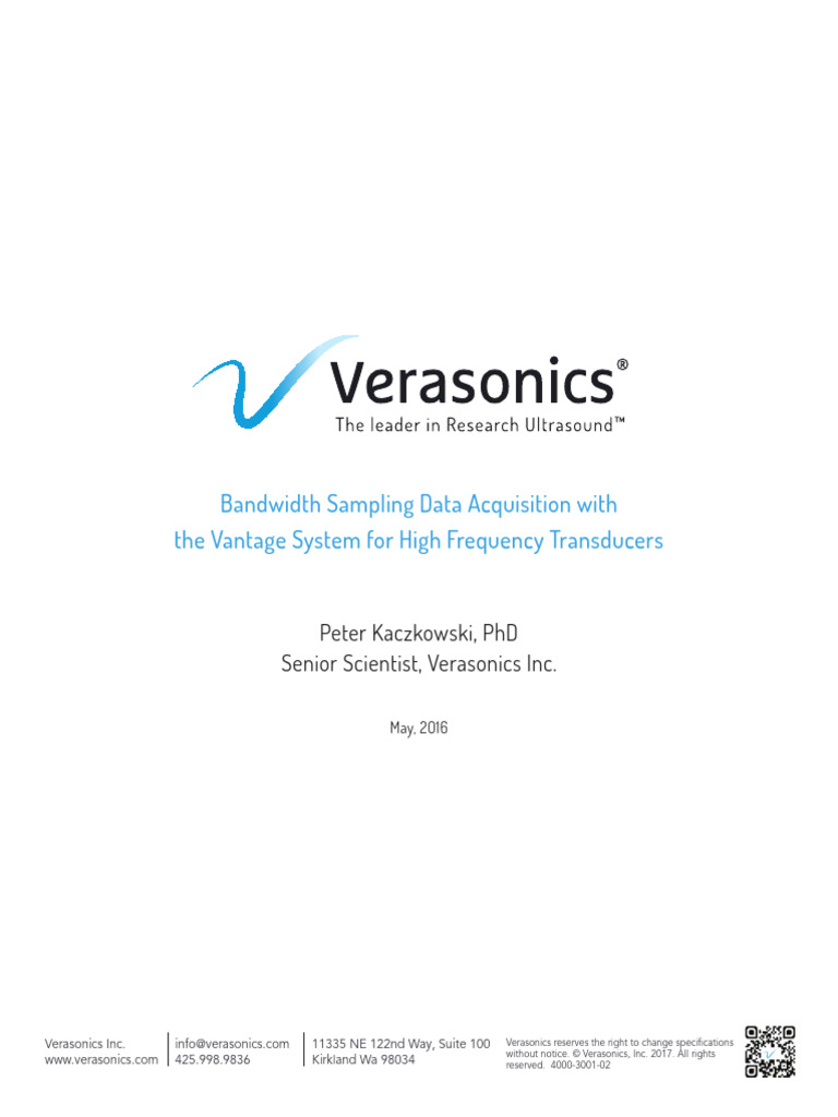 Bandwidth Sampling for High Frequency Transducers White Paper | PDF ...