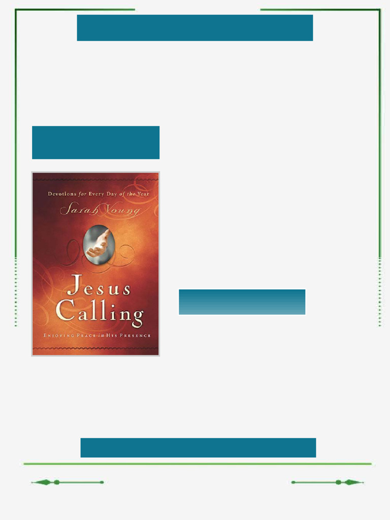 Jesus Calling Seeking Peace in His Presence Sarah Young ebook unlock ...