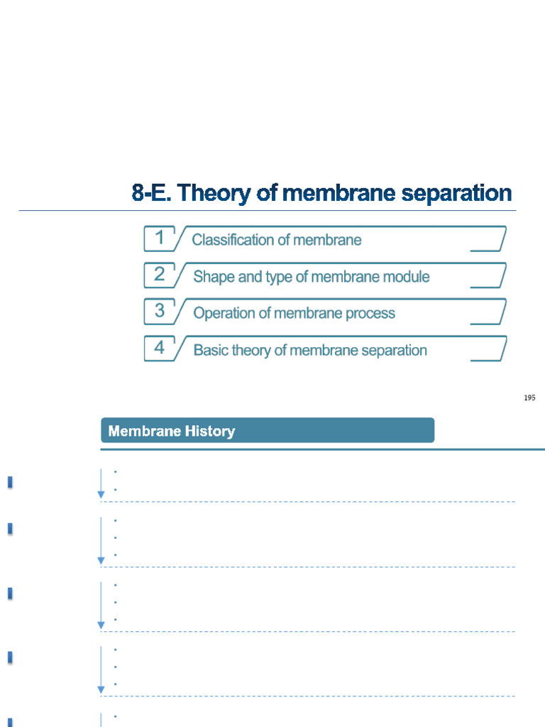 E2 Theory of Membrane Separation_rev | PDF | Biochemistry | Chemistry