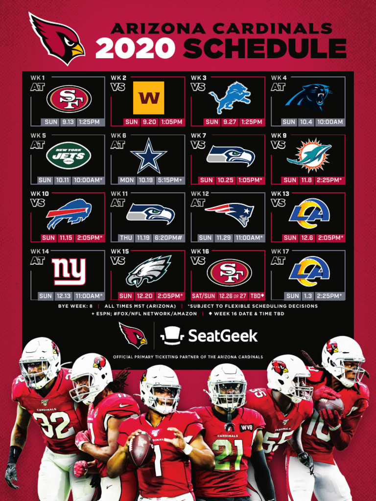 2020 Cards Schedule | PDF