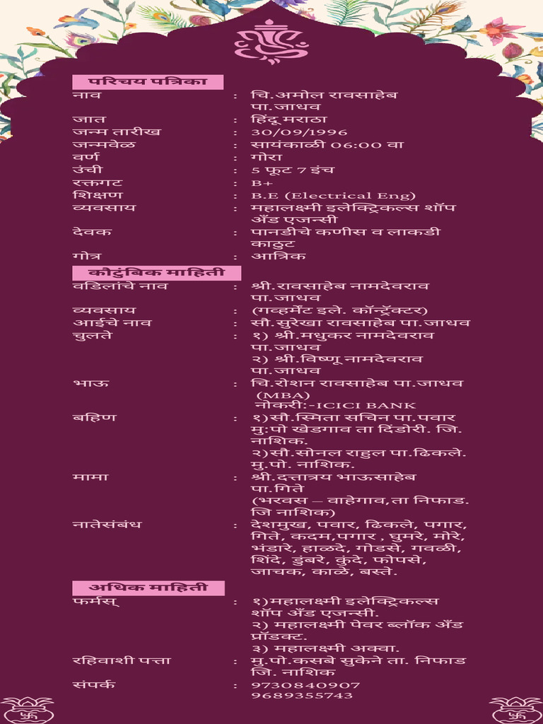 Biodata 6 | PDF