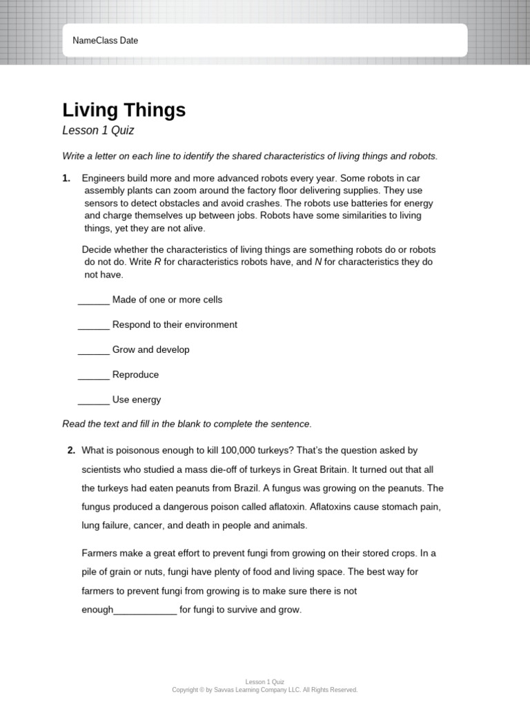 Mgls Lt l01 Quiz | PDF | Fungus | Organisms