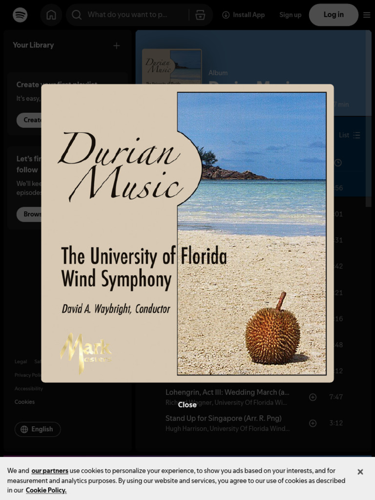 Durian Music - Album by David Waybright Spotify | PDF