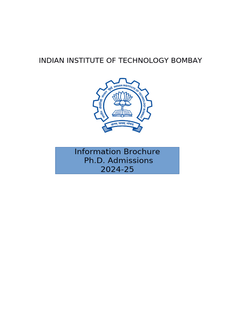 Ph.D._Brochure_2024-25 | PDF | Fluid Dynamics | University And College ...