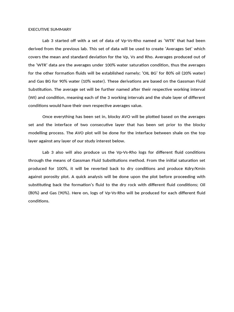 Rock Physics Lab 3 | PDF | Petroleum Reservoir | Applied And ...