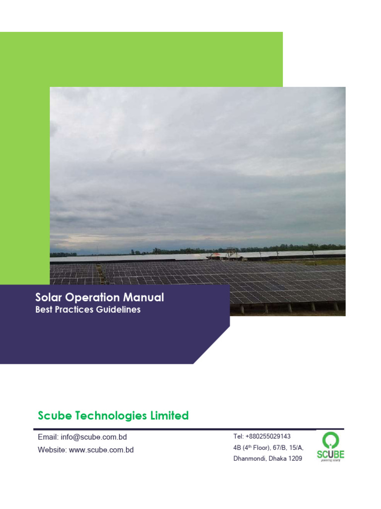 System Manual Report_KAZI Bhaluka_compressed | PDF | Photovoltaic ...