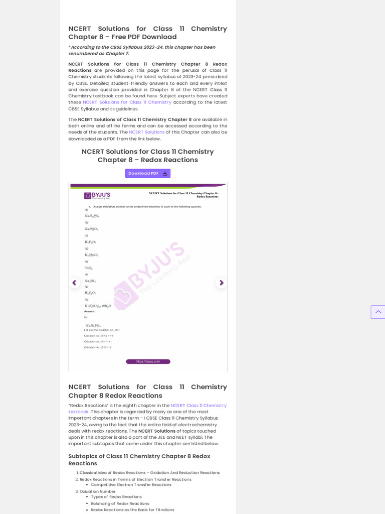 Redox Reactions | PDF | Redox | Chromium