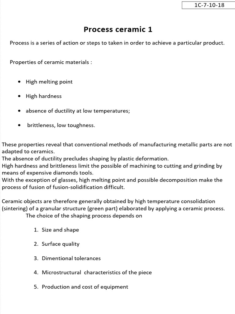 Bodiul Sir Topic -1st CT | PDF | Viscosity | Sintering