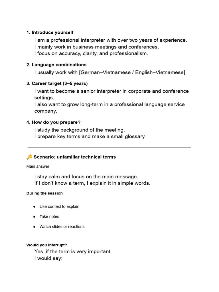 Professional Interpreter Skills Guide | PDF | Human Communication ...