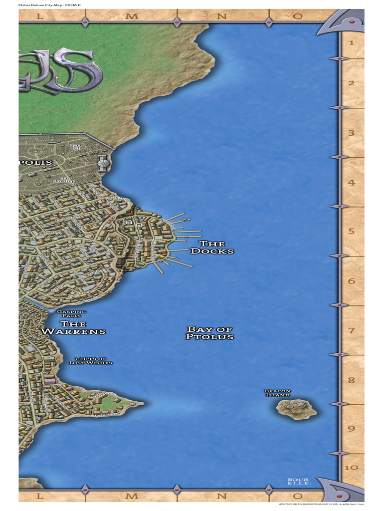 Ptolus Map Large Format D | PDF