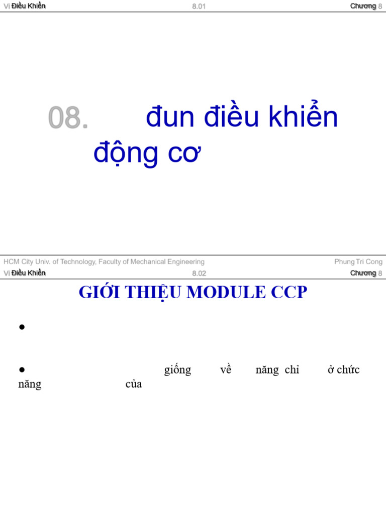 Ch.08 Dieu Khien Dong Co PWM | PDF