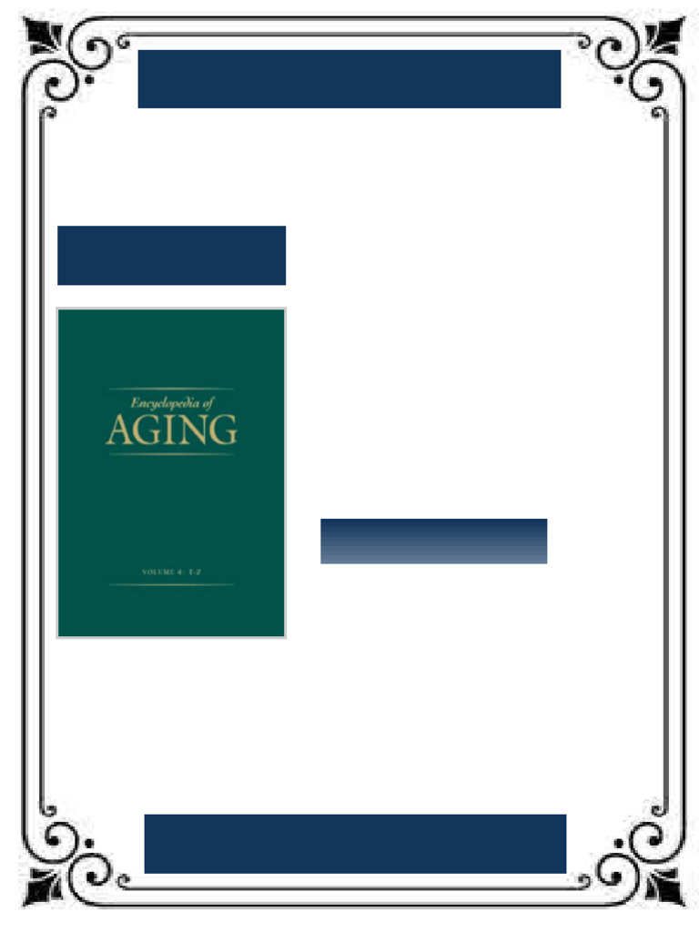 Encyclopedia of Aging 4 Volume Set 1st Edition David J. Ekerdt ebook ...