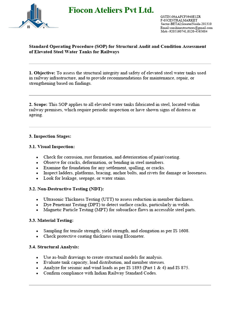 Sop Jhansi Test Fa | PDF | Nondestructive Testing | Fracture