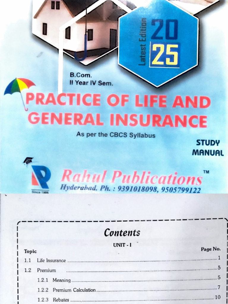 Practice of Life & Genral Insuarance | PDF