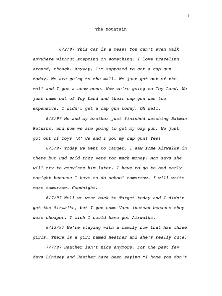 The Mountain | PDF | Bed