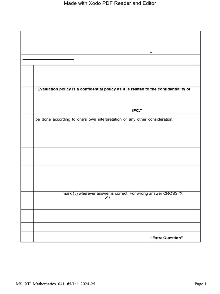 Mathematics Marking Scheme 2025 | PDF | Evaluation